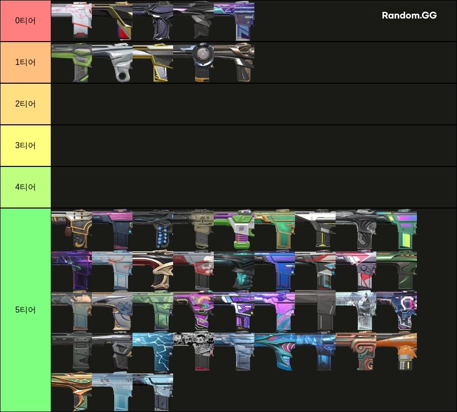 2023 발로란트 팬텀 스킨 티어표